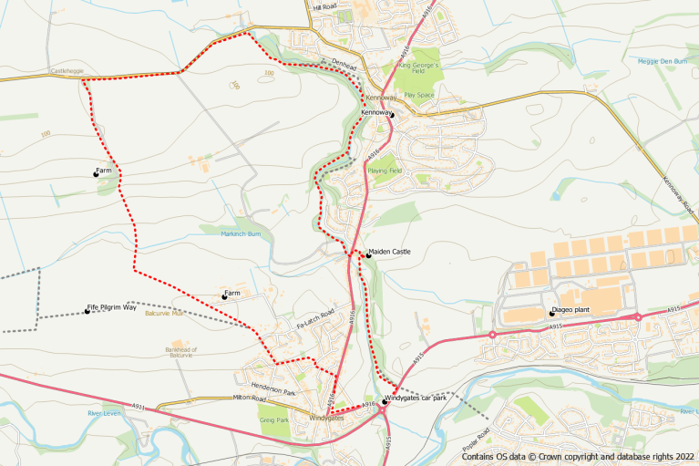 Kennoway Den and Maiden Castle – Fife Walking