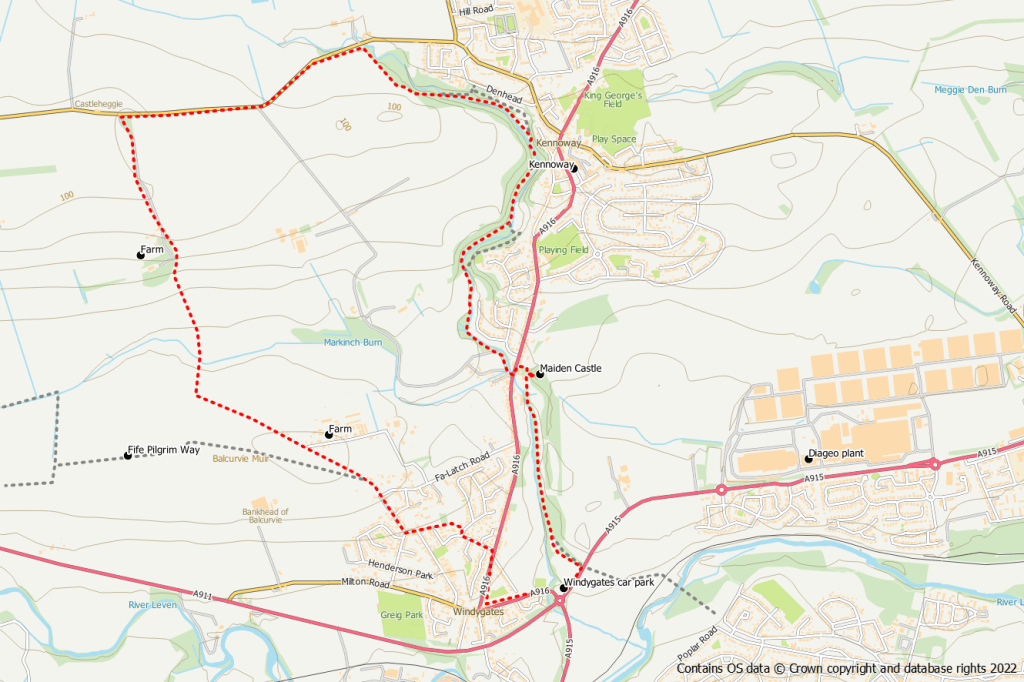 Kennoway Den and Maiden Castle – Fife Walking