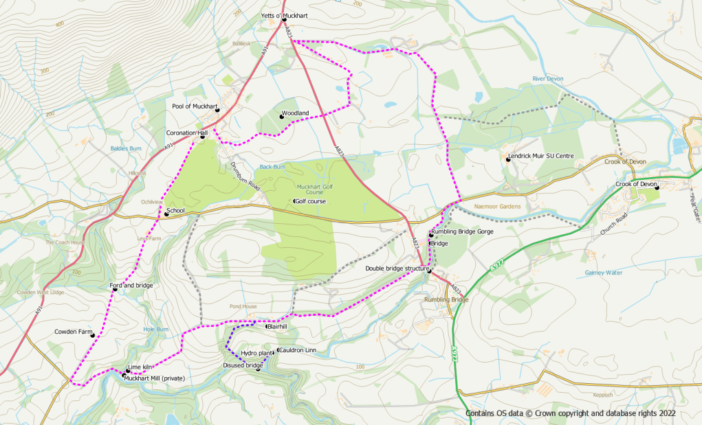 Muckhart and Rumbling Bridge Circular – Fife Walking