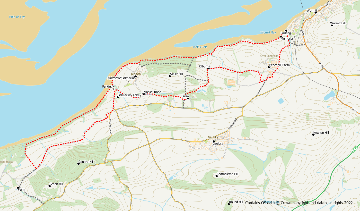 Wormit and Balmerino Circuits – Fife Walking