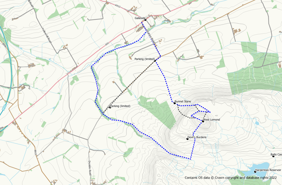 West Lomond – Fife Walking